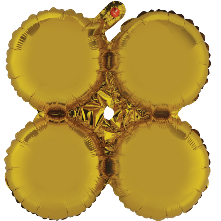 17" GOLD QUAD – BalloonPrograms.com